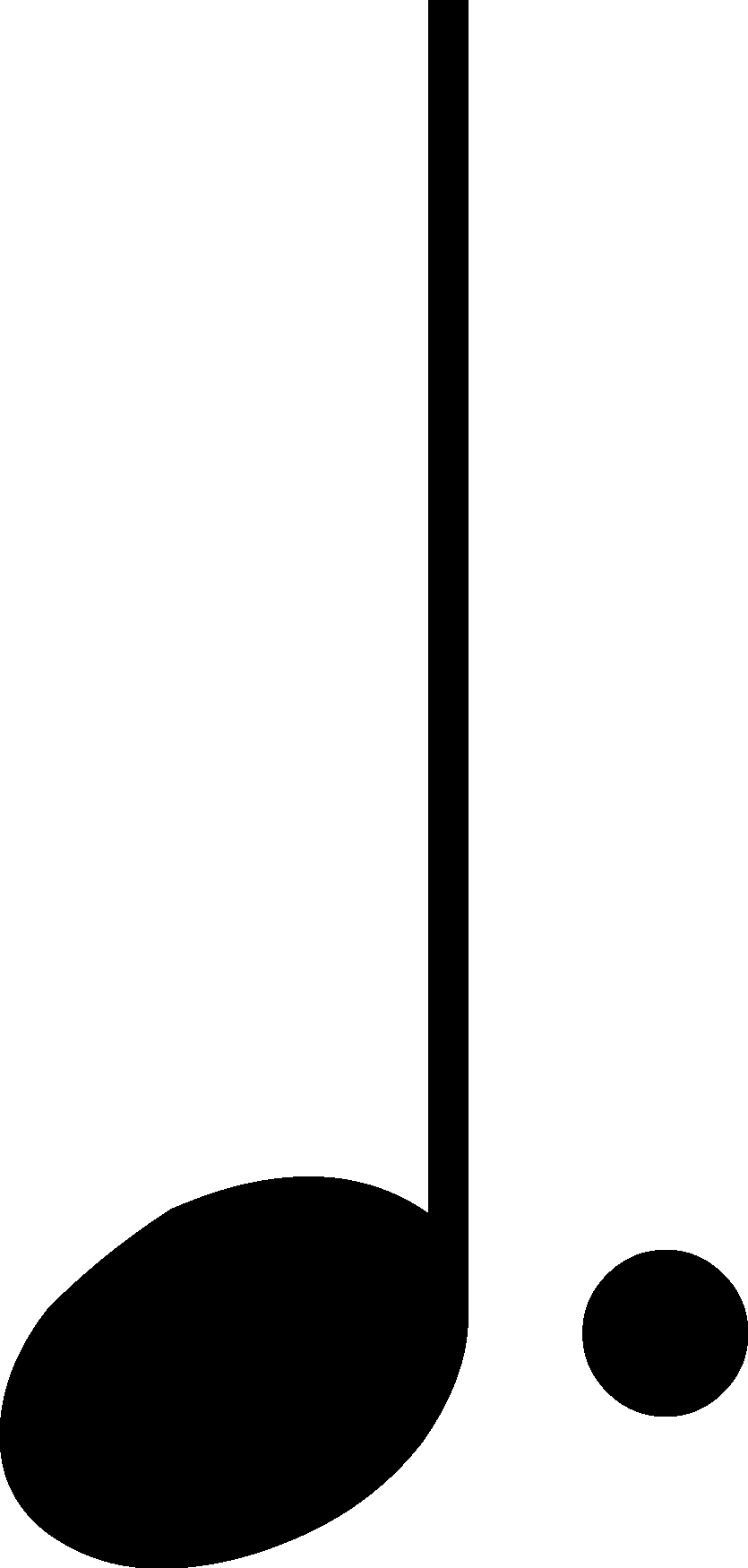 Clipart Music Quarter Note - Dotted Quarter Note Clip Art - Full Size ...