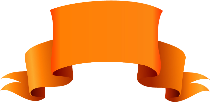 Orange Banner Png Transparent Images - Vector Shape Png - (897x651) Png ...