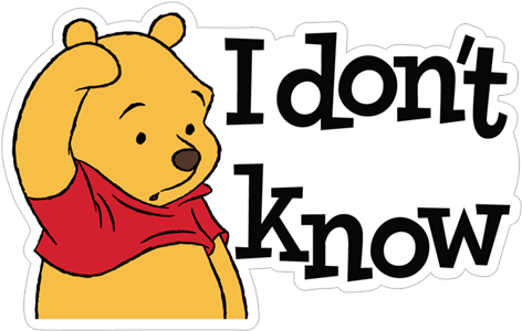 I Dont Know Idk - Cartoon - (490x317) Png Clipart Download