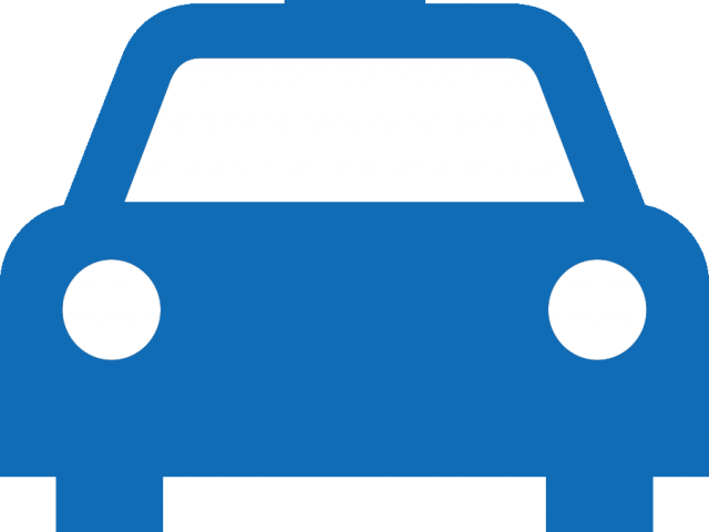 Taxi Clipart Blue Taxi - Red Car Icon Png - (640x480) Png Clipart Download