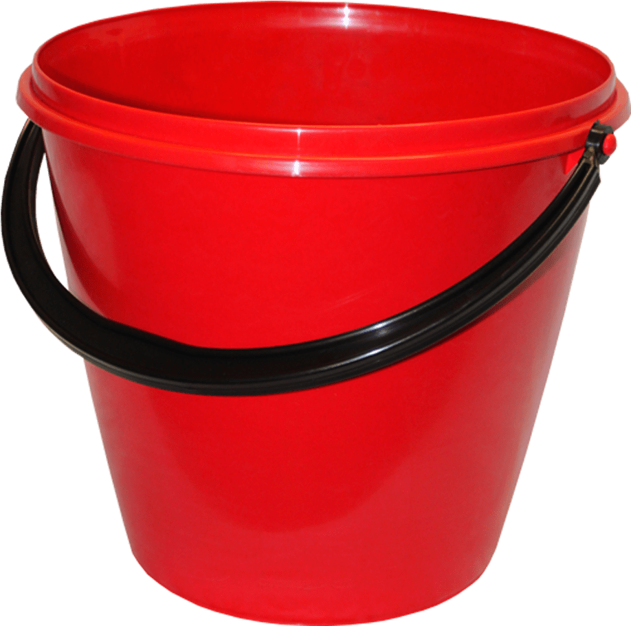 Transparent Plastic Bucket - Transparent Background Red Bucket Png ...