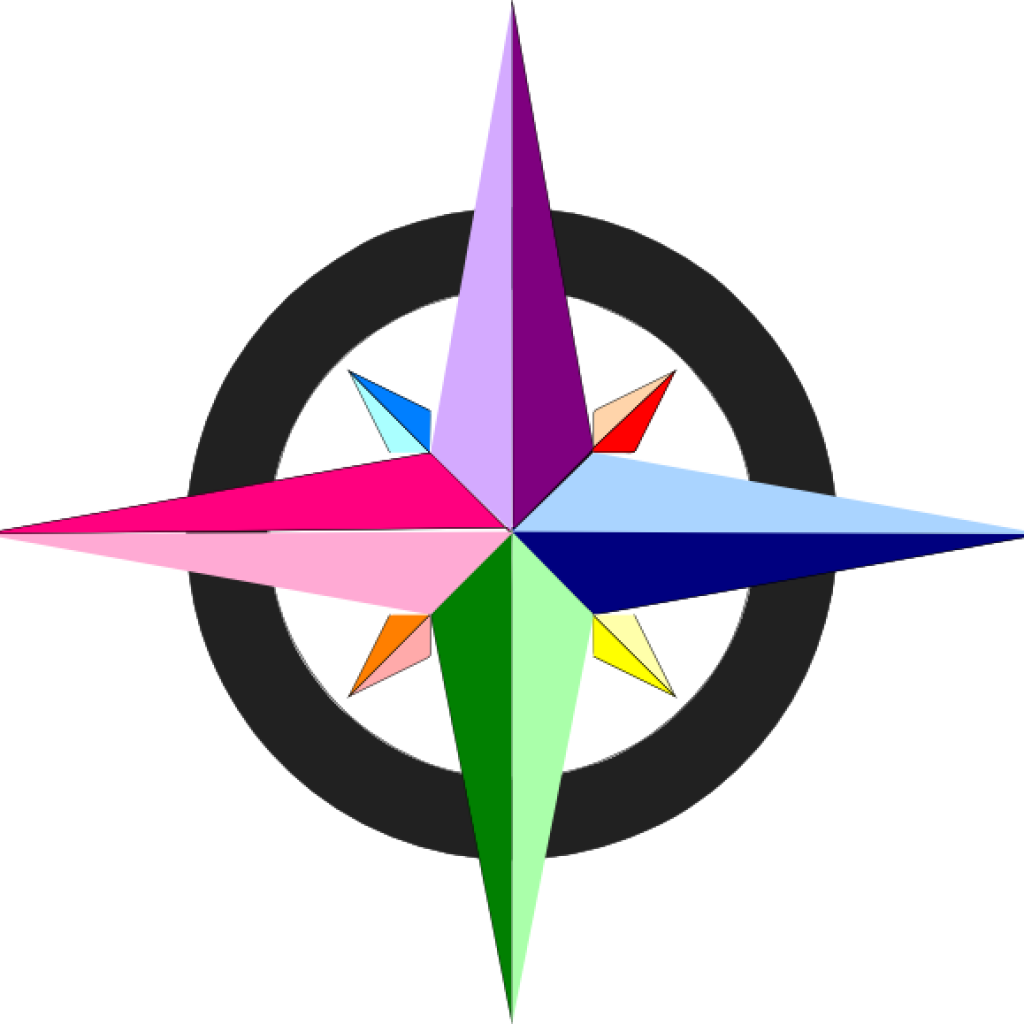 Compass Clipart Free Compass Clip Art At Clker Vector Compass Rose 1024x1024 Png Clipart
