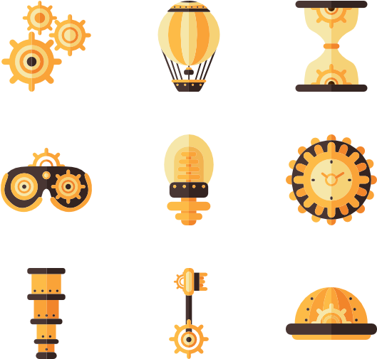 Steampunk Elements - Illustration Steampunk Elements Png Free ...