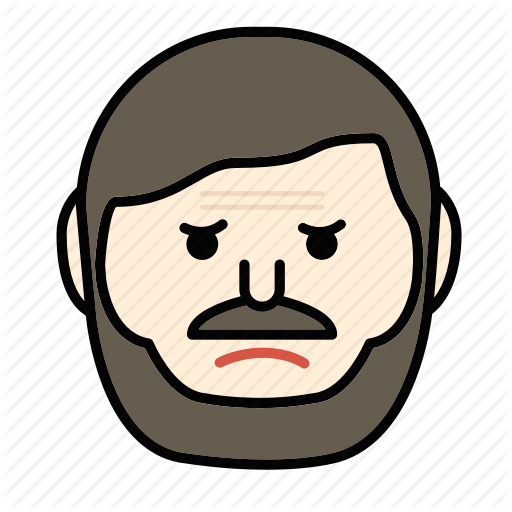 Sad Human Face - Hemingway Icon - (512x512) Png Clipart Download