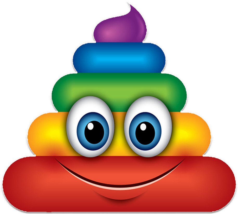 Quick Diagnosis While On The Toilet - Red Poop Transparent Background ...