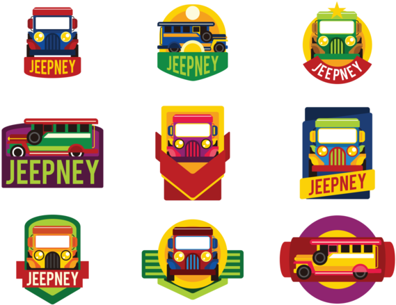 Jeepney Labels Vector - Jeepney Vector - (700x490) Png Clipart Download