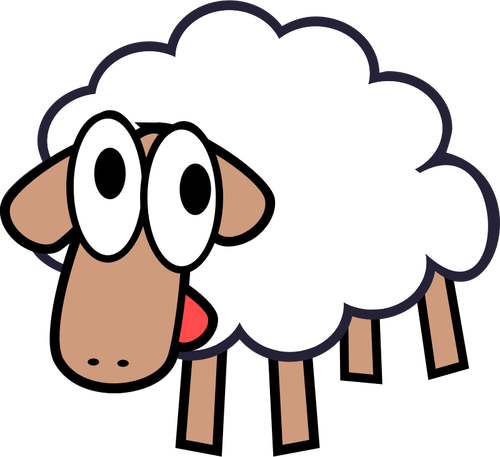 Mutton Clipart Vector - Sheep Cartoon Png - (500x457) Png Clipart Download