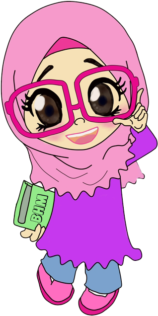 Freebies Doodle Cikgu Bunga - Muslimah Cikgu Cartoon - (500x667) Png ...