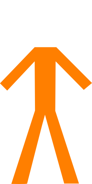 Headless Stick Figure - (300x598) Png Clipart Download