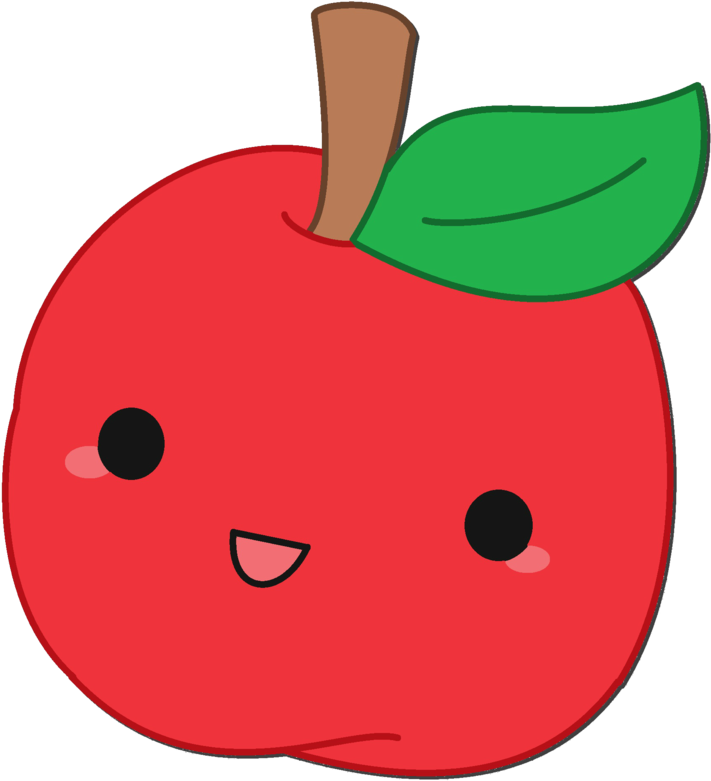 Cute Apple By Totaltomboy6236 On Deviantart - Cute Apple Cartoon ...
