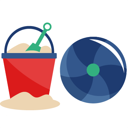 Beach Pail And Ball Svg Cut File Free Svg Cuts Summer - Beach Pail Svg ...