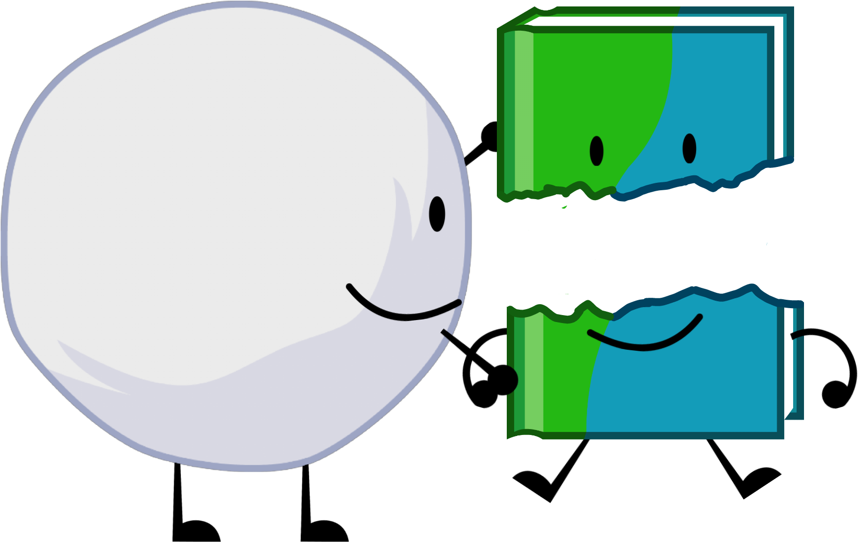 Snowball Kill Book - Bfdi Doge - (1921x1317) Png Clipart Download