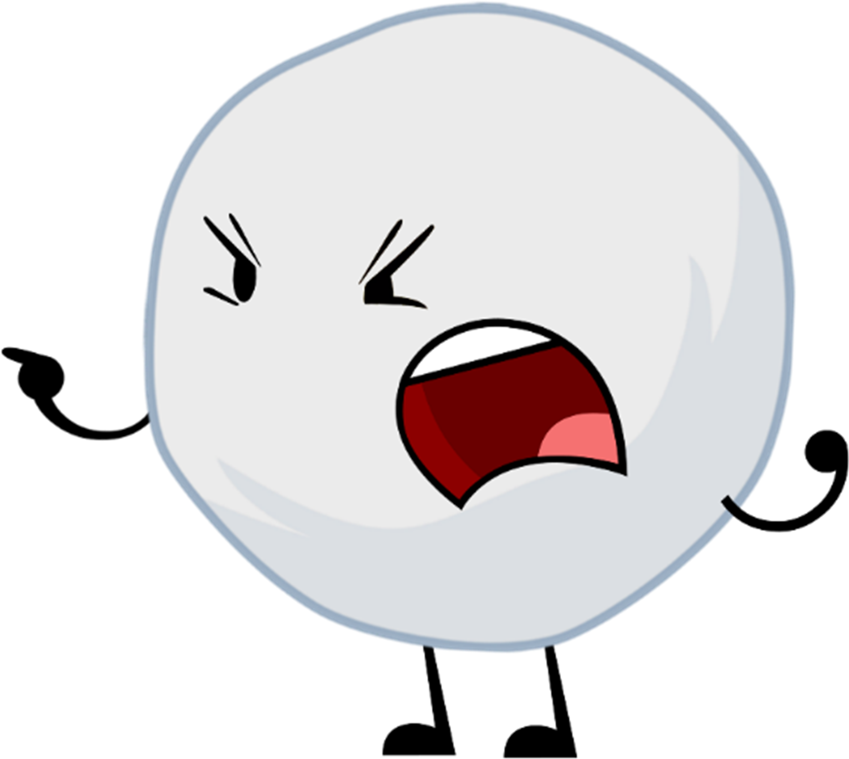 Snowball Pose - Battle For Dream Island Snowball - (2758x2471) Png ...