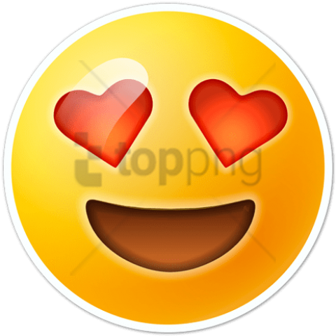 Free Png Emoji Ojos De Corazon Png Image With Transparent - Emoji ...