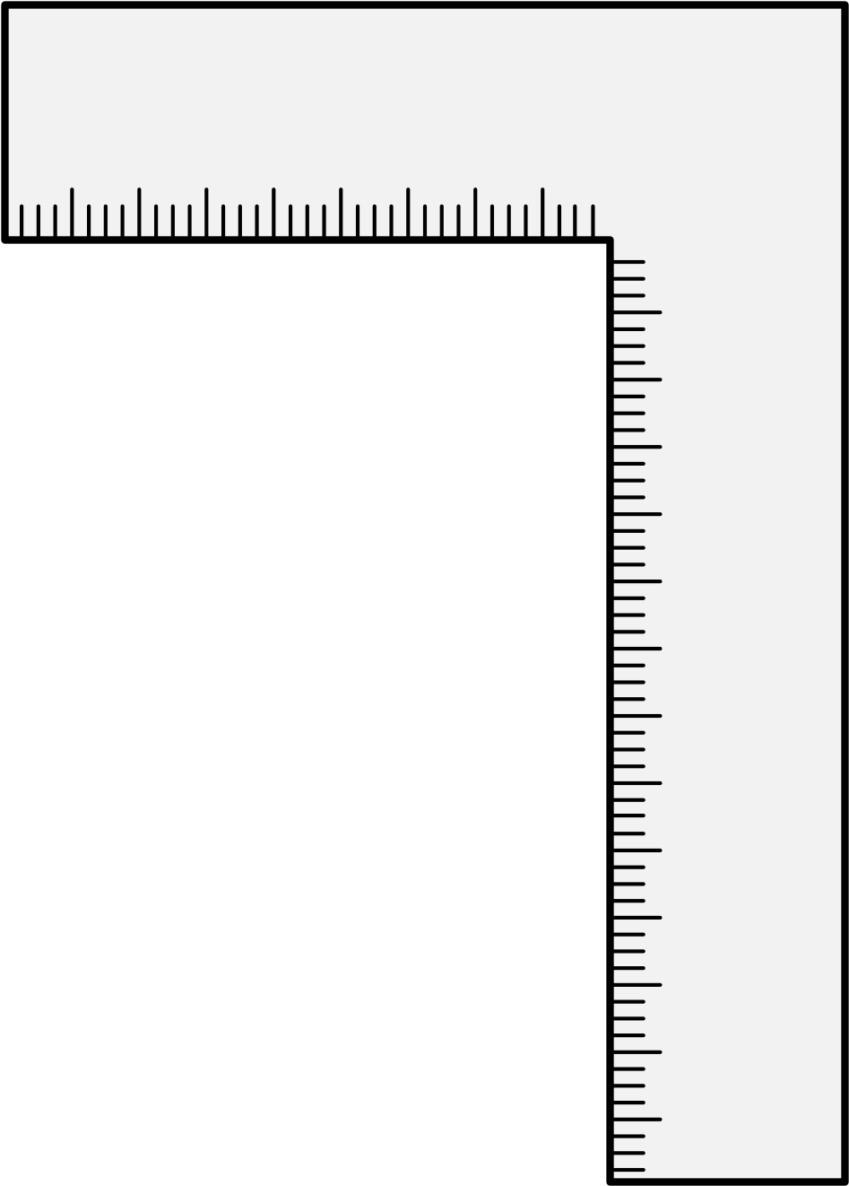 Carpenter's Square - Monochrome - (956x1332) Png Clipart Download