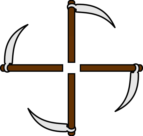 Scythe Cross - Cross - (500x476) Png Clipart Download