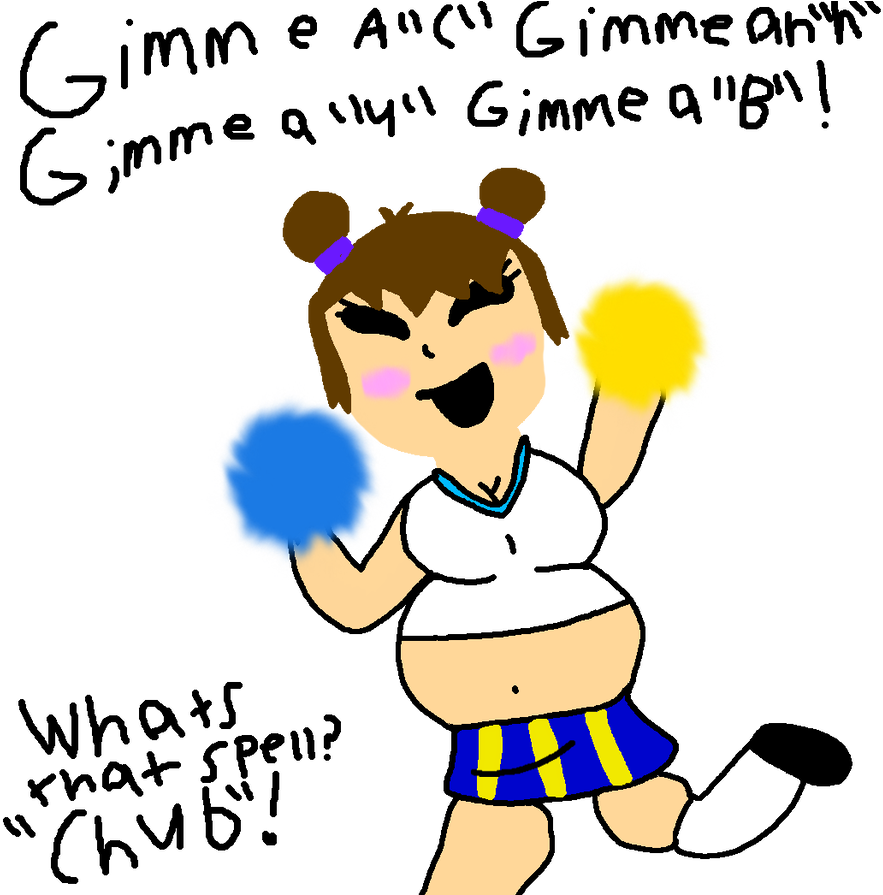 Chubby Cheerleader Frisk By Kingamegamegame12 - Undertale Deviantart ...