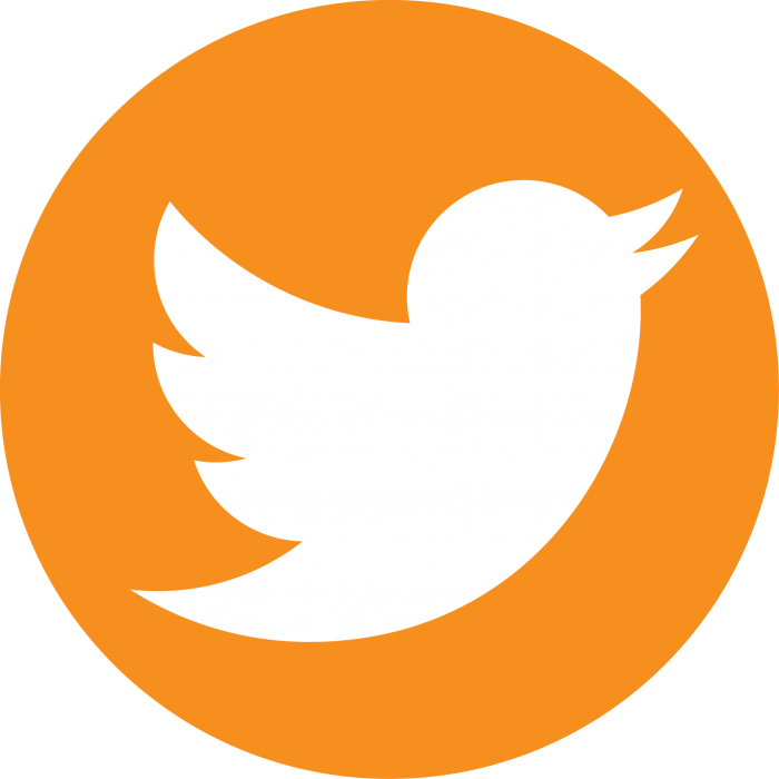 Twitter - Orange Location Icon Png - (700x700) Png Clipart Download