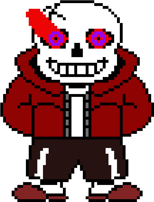 Insane Hardtale Sans - Undertale Sans Pixel Art - (620x770) Png Clipart ...