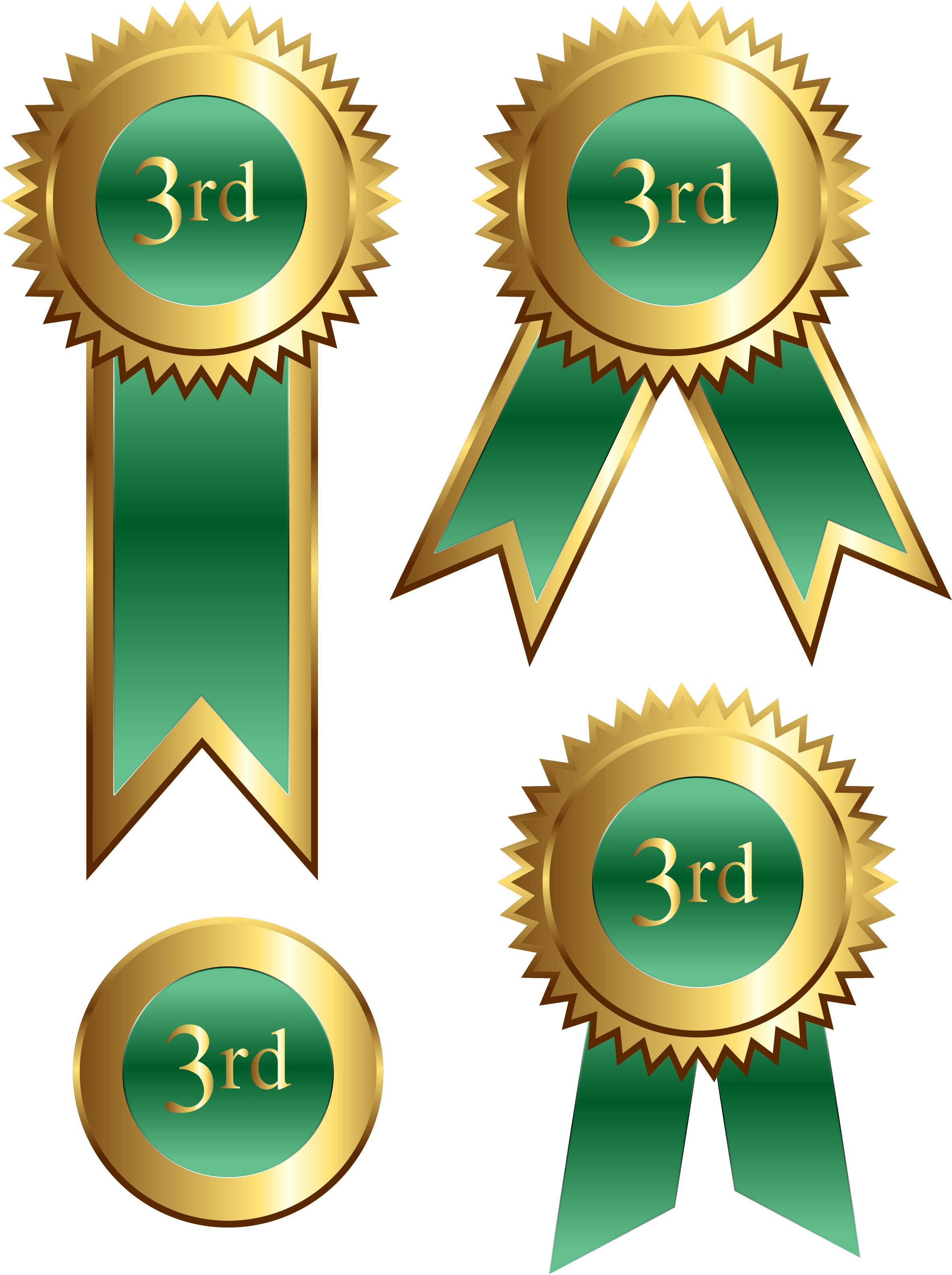 3rd Place Ribbon Clip Art - 1st Place Ribbon Png - (2550x3300) Png ...