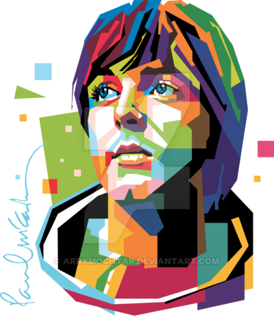 Graphic Black And White Artist Vector Pop Art - Pop Art Portrait Paul ...