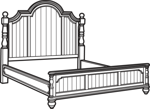 Bed Frame - Full Size PNG Clipart Images Download