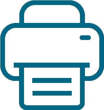 Printer - Print Svg Icon - (366x385) Png Clipart Download