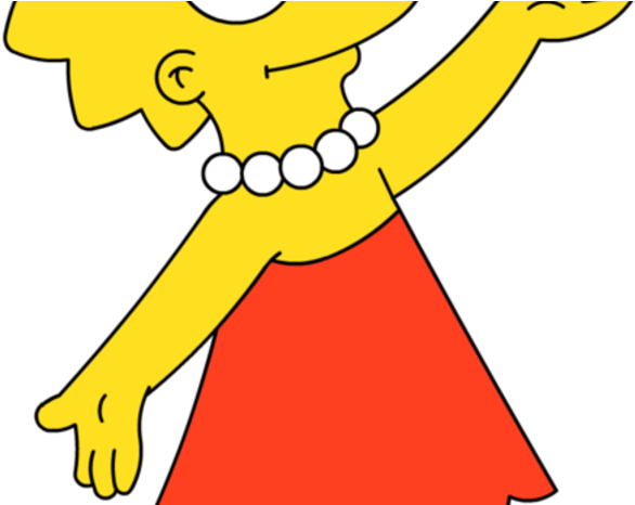 Lisa Simpson - Simpsons The Little Girl - (620x465) Png Clipart Download
