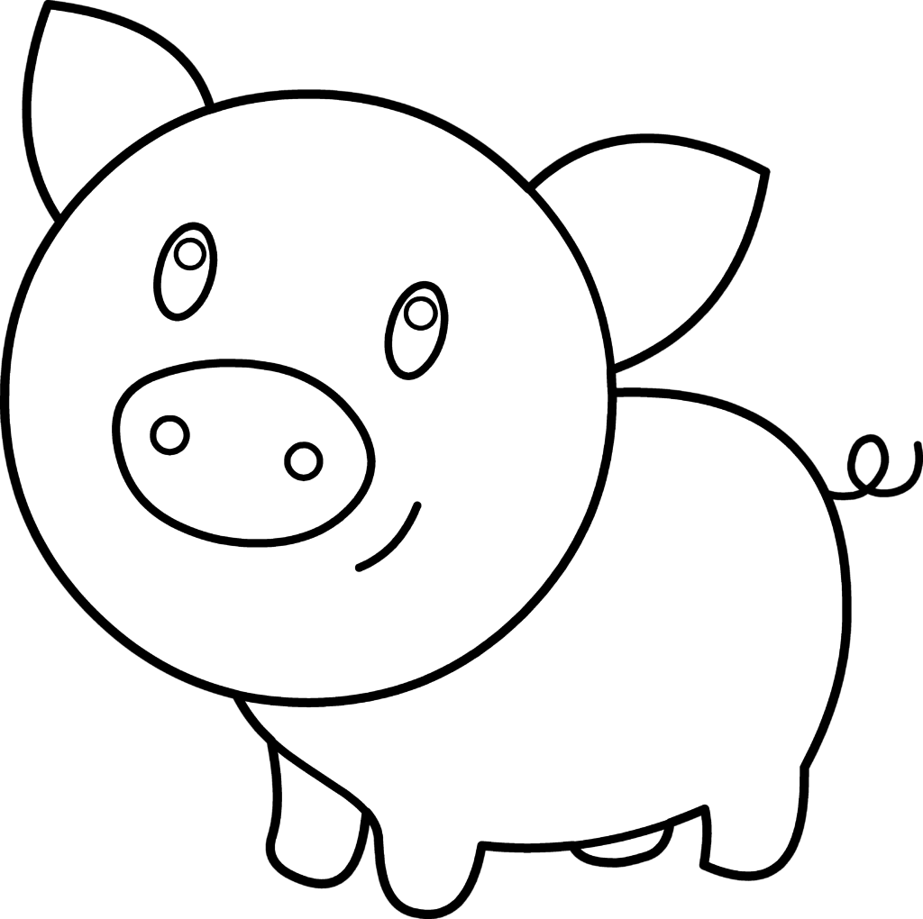 Pig Pen Clipart Clipartfest Pig Pen Coloring Page In - Easy Pig ...