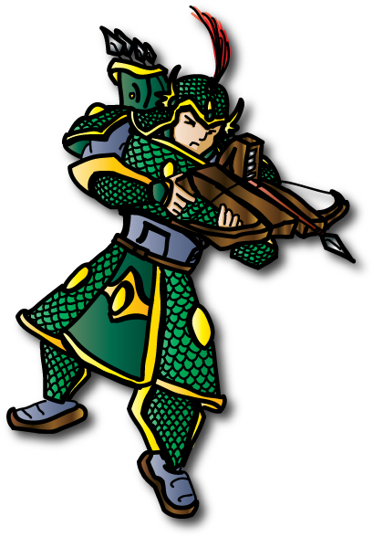 Chinese Crossbowman From Glory - Cartoon - (803x719) Png Clipart Download