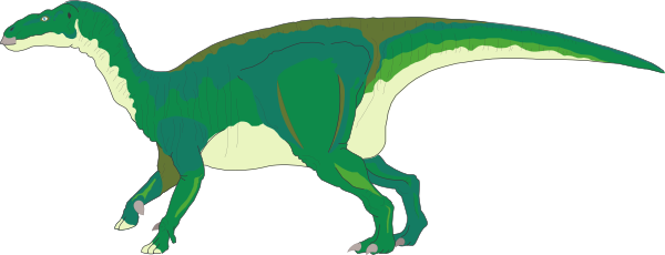 Iguanodon Dinosaur For Kids - (600x230) Png Clipart Download