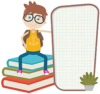 Media Center Schedule - Board Cartoon Kids - (398x396) Png Clipart Download