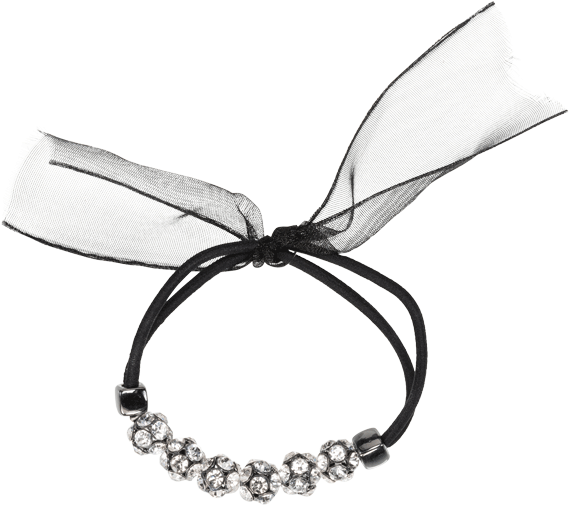 Elastic With Strass Stones And Bow - Sketch - (900x600) Png Clipart ...