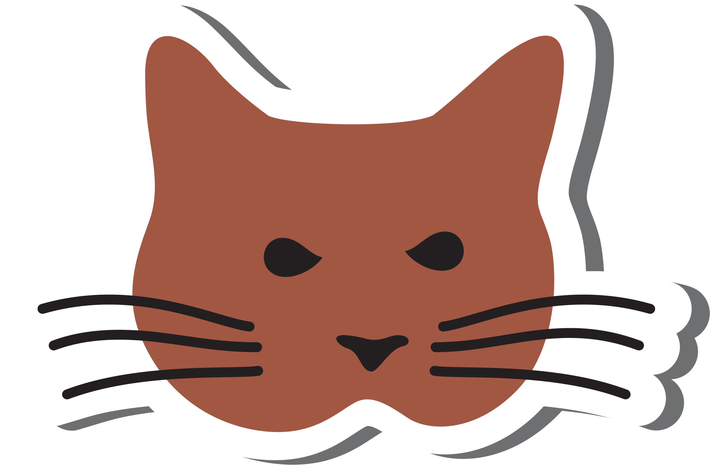 Feline Clipart Simple - Simple Cat Clipart - (2288x1499) Png Clipart ...
