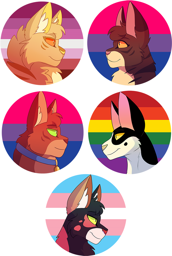 Lgbt Warrior Cats Stickers By Angel-hawk - Warrior Cats Angel Hawk ...