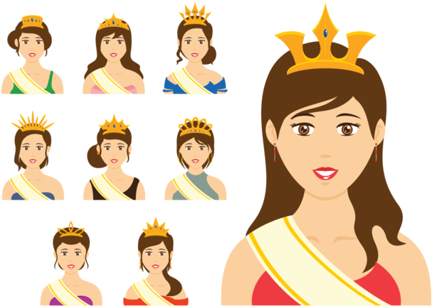 Pageant Queen Vector - Beauty Pageant - (700x490) Png Clipart Download