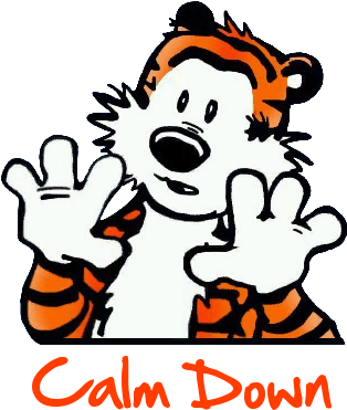 Calm Down Clipart - Calm Down Phrasal Verb - (512x426) Png Clipart Download