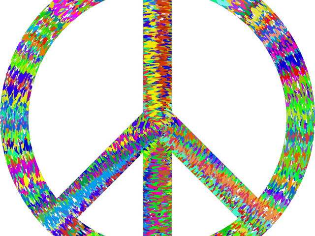 Peace Sign Clipart Blank - Peace Symbols - (640x480) Png Clipart Download
