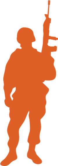 Help The Warfighter - Silhouette - (575x575) Png Clipart Download