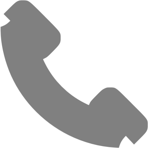 Grey Clipart Telephone - Phone Symbol Grey Transparent Background ...
