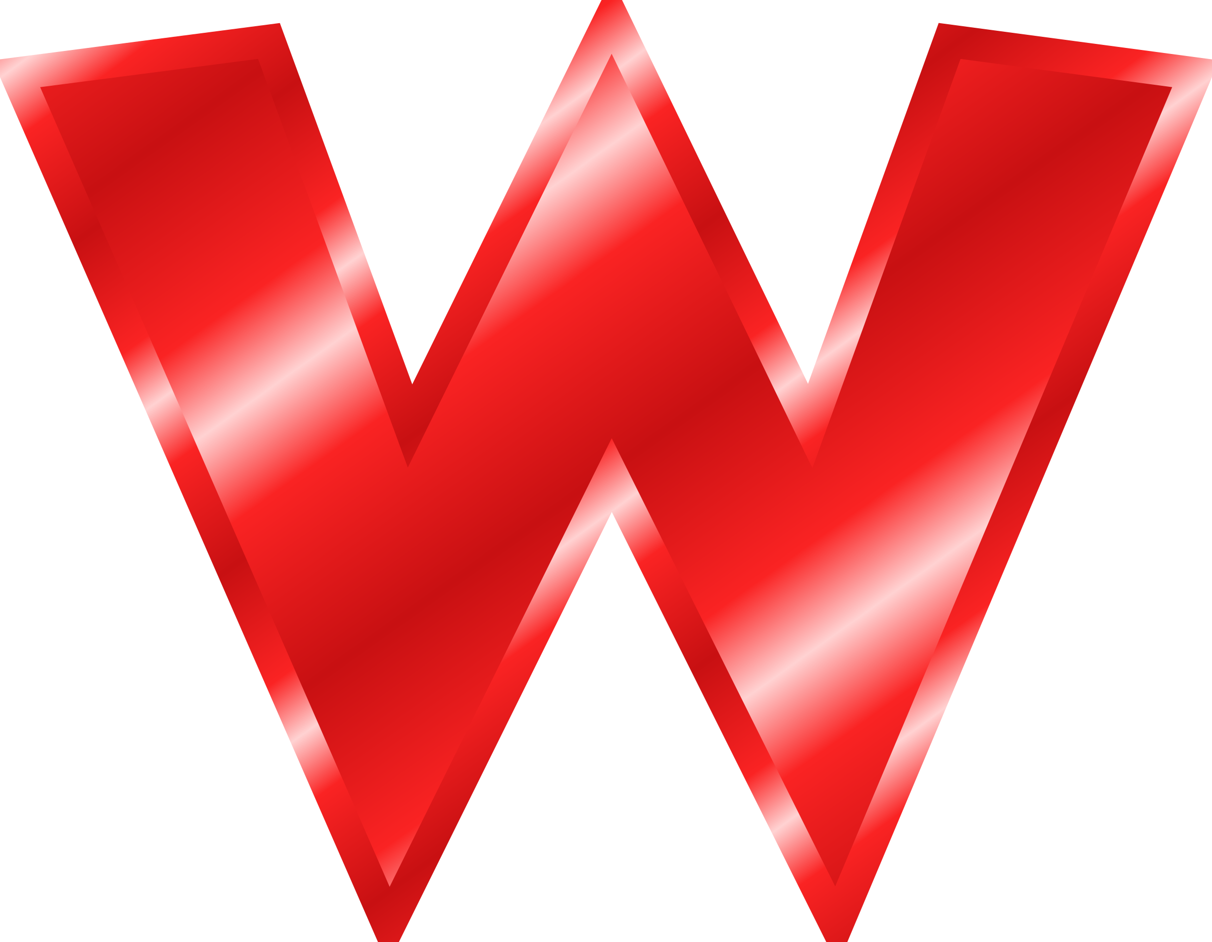 Letter W Red Png - Full Size PNG Clipart Images Download