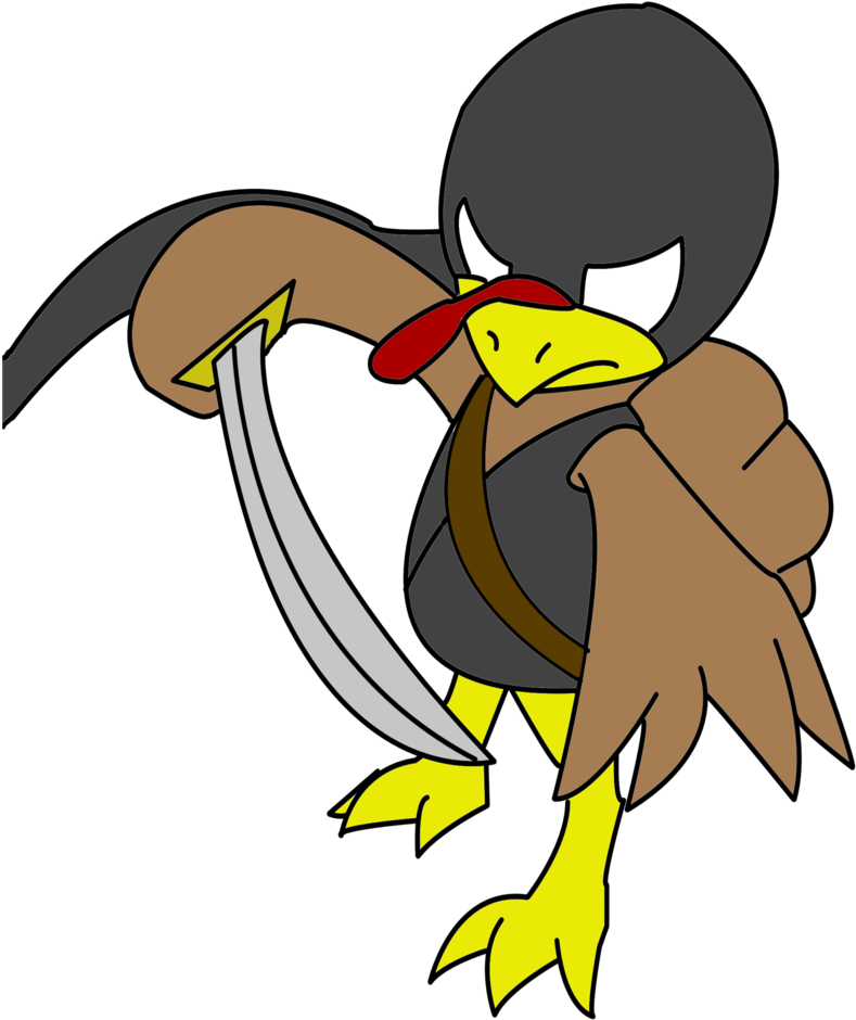 Battle Ready Ninja Turkey In Color By Bigrinth - Turkey Dressed As A ...