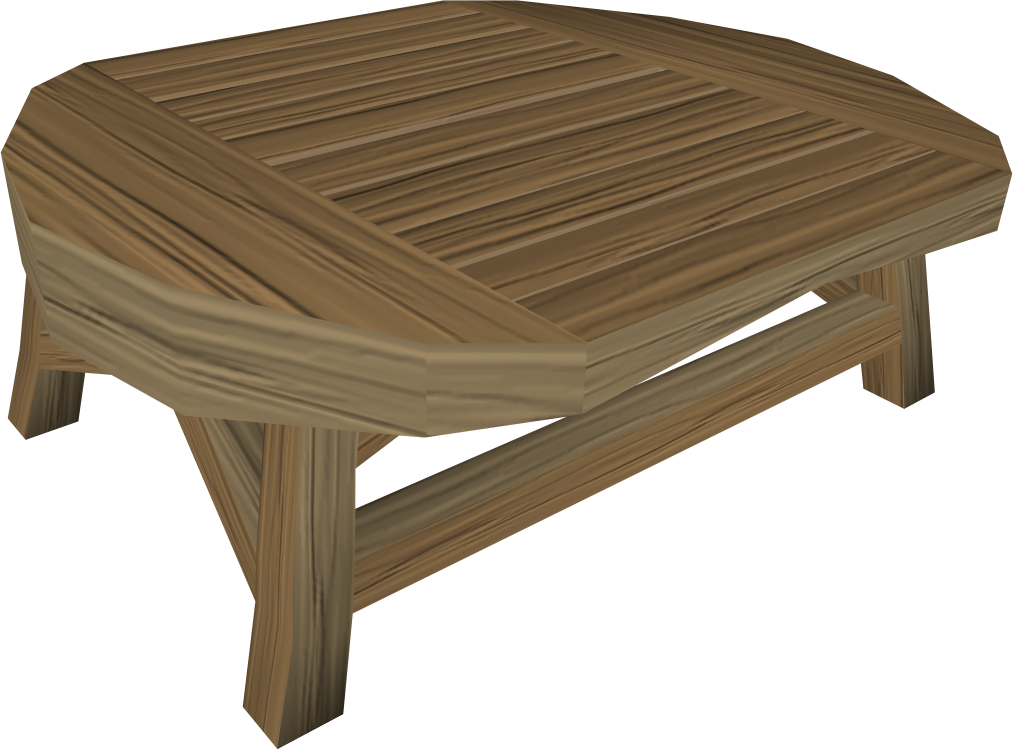Oak Kitchen Table - Runescape Table - (1013x750) Png Clipart Download
