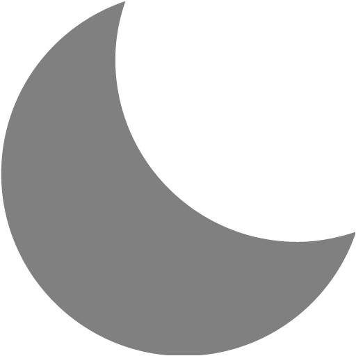 Moon Clipart Gray - Moon Icon Gray Png - (512x512) Png Clipart Download