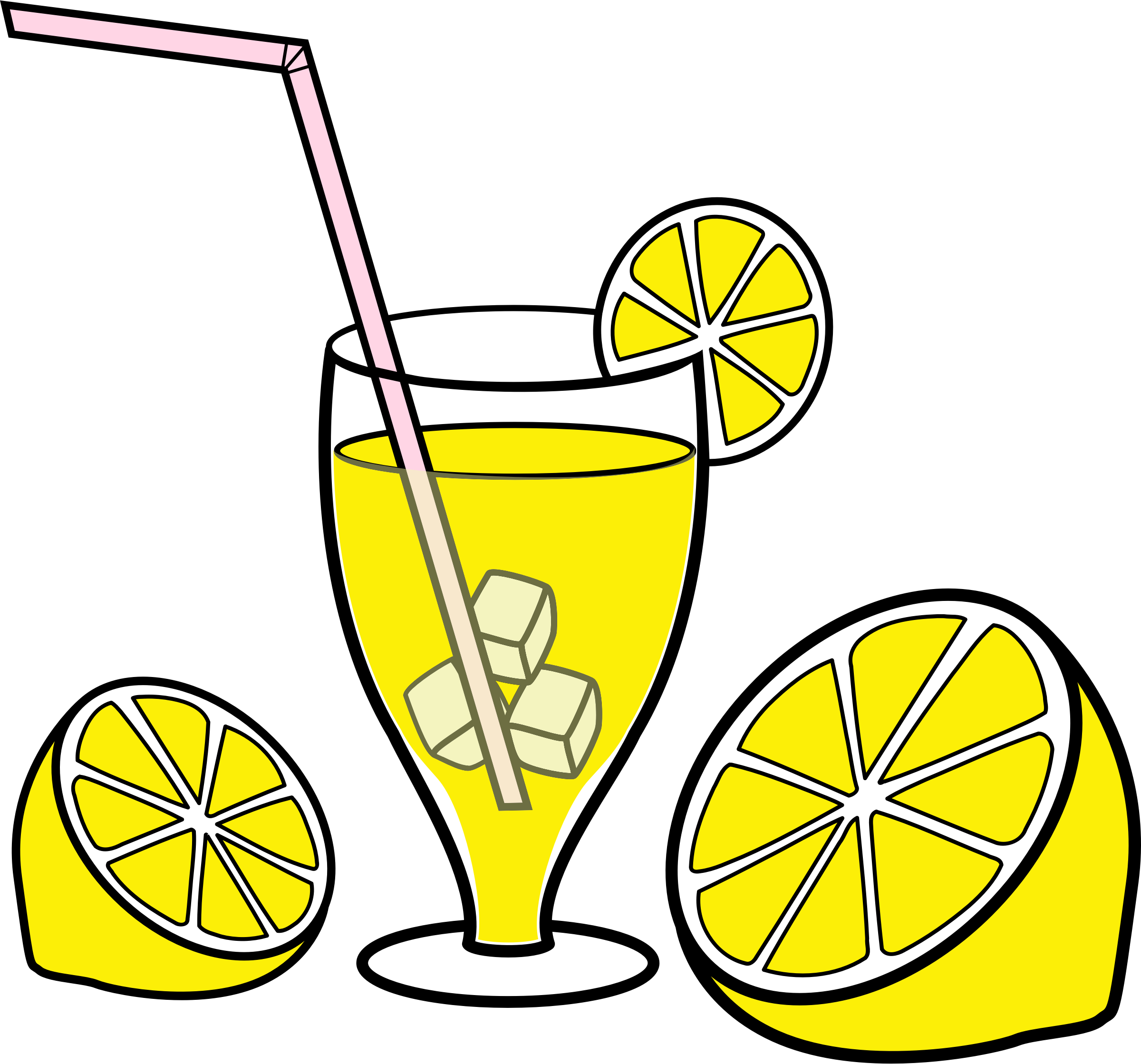 Clipart - Clip Art Lemonade - (2400x2238) Png Clipart Download