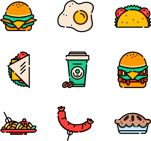 Fast Food - Icon - (600x564) Png Clipart Download