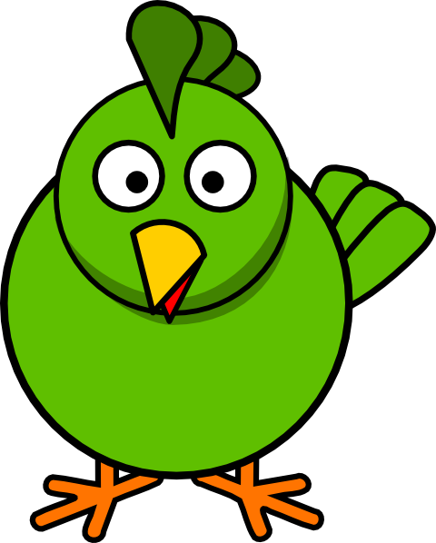 Green Chick Clip Art - Green Chicken Cartoon - (480x598) Png Clipart ...