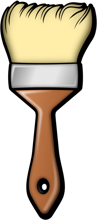 Brush Clip Art - Paint Brush Cut Out - (999x2198) Png Clipart Download