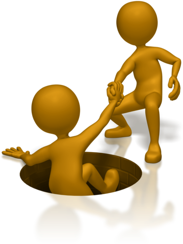 Simple Steps To Wellbeing - Helping Someone Transparent - (391x500) Png ...