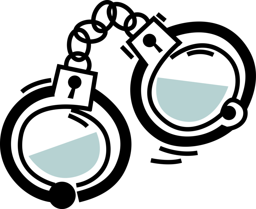 Vector Illustration Of Handcuffs Physical Restraint - Vector ...